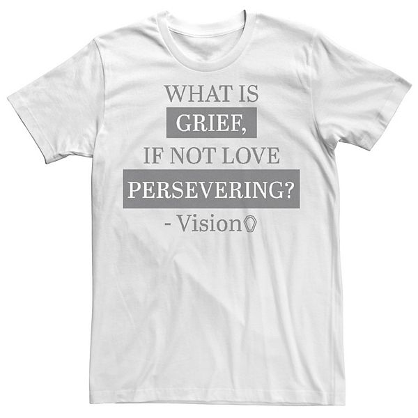 Men's Marvel WandaVision What Is Grief, If Not Love Persevering? Tee