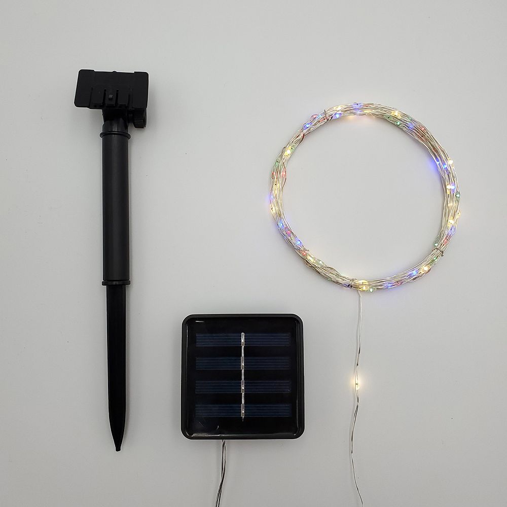 Solar Multicolor LED Fairy String Lights