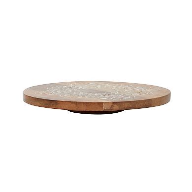 Stella & Eve Wooden Lazy Susan Cake Stand