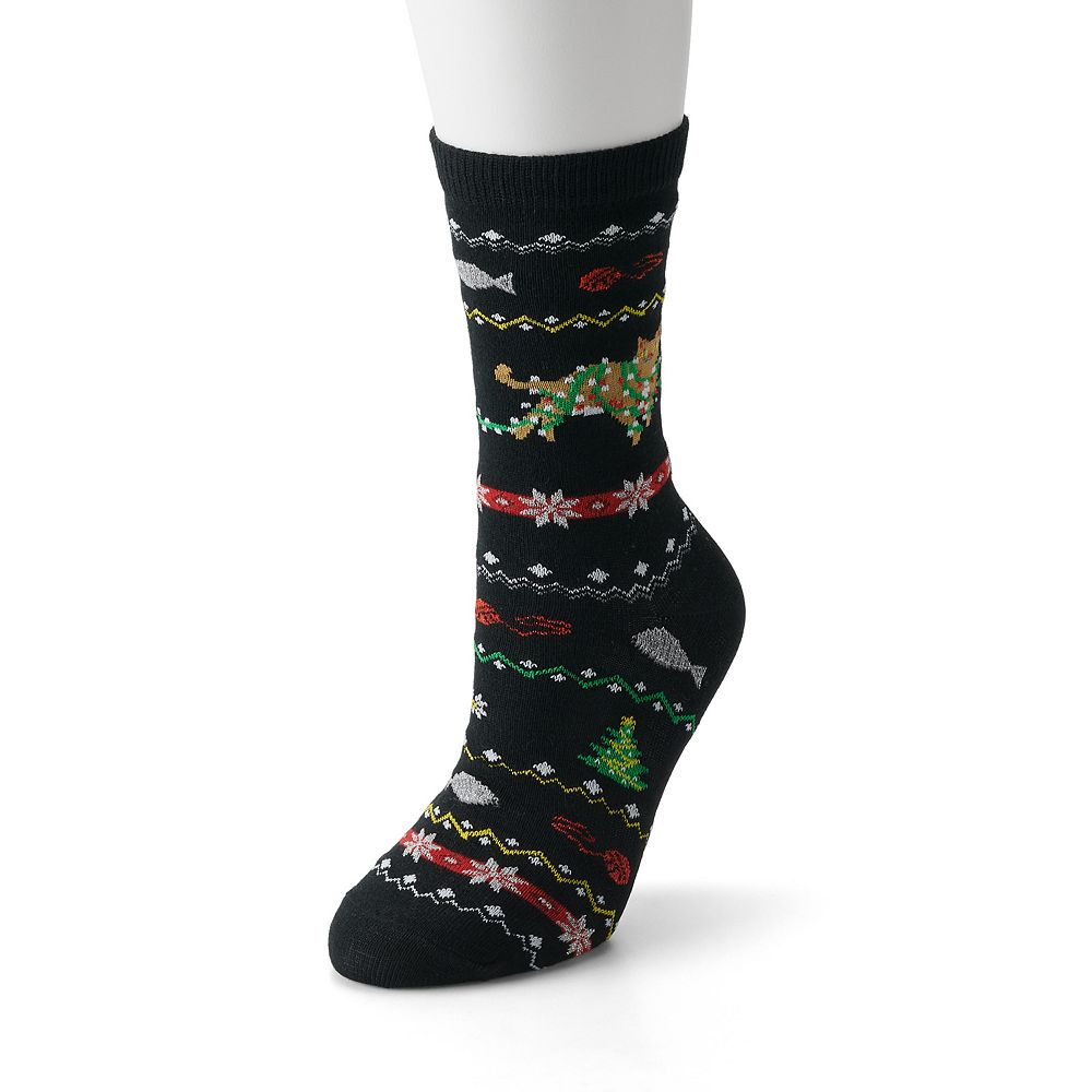 Women's SHINE Holiday Novelty Crew Socks