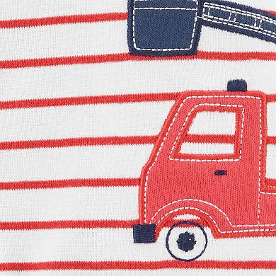 Baby Boy Carter's Firetruck Snap-Up Romper