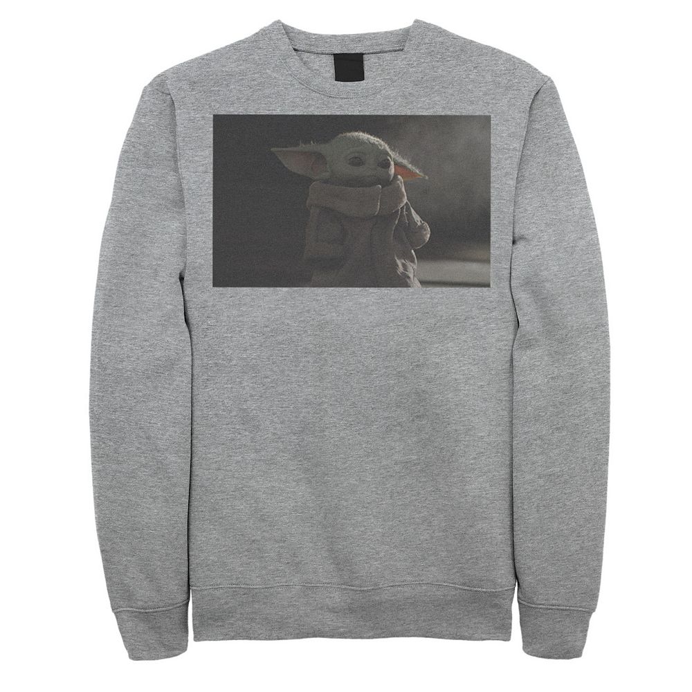 Men's Star Wars The Mandalorian The Child Sad Portrait Sweatshirt