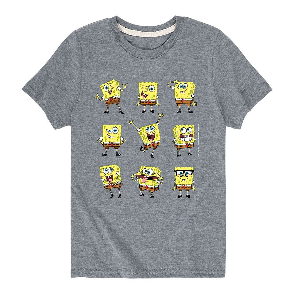 Boys 8-20 Spongebob Squarepants Grid Graphic Tee