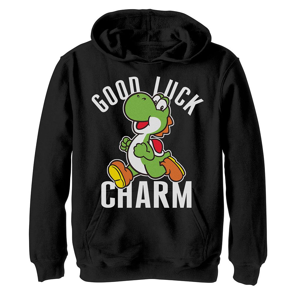 Boys 8-20 Nintendo Super Mario St. Patty's Yoshi Good Luck Charm Sweatshirt