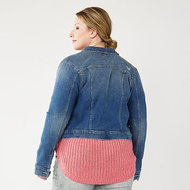 Juniors' Plus Size SO® Denim Jacket