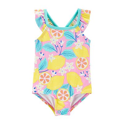 Baby Girl Carter s Tangerine 1 Piece Swimsuit