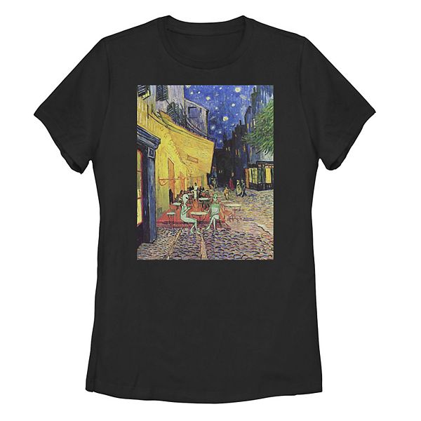 Juniors' Alien Paris Starry Night Tee