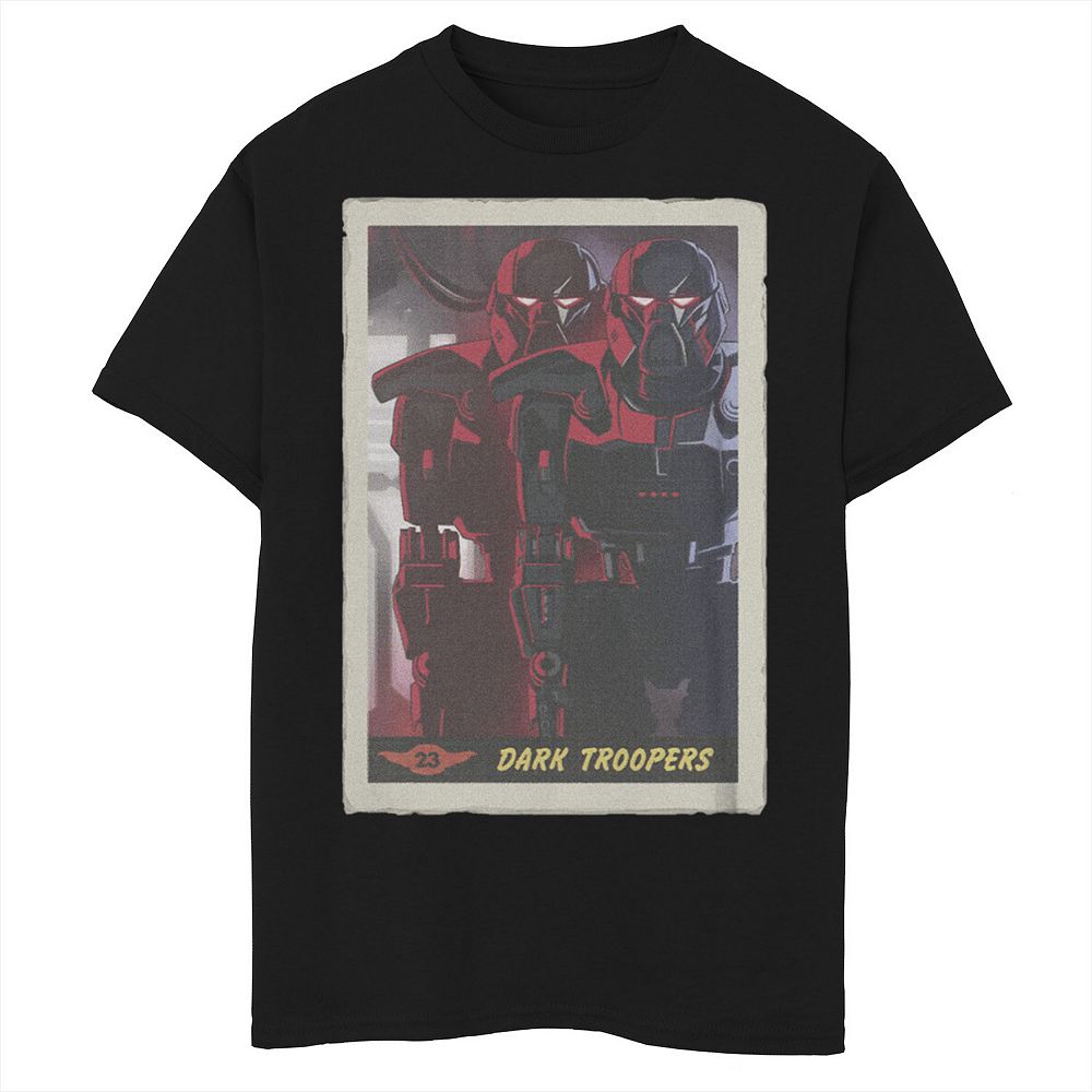 Boys 8-20 Star Wars: The Mandalorian Dark Trooper Playing Card Graphic Tee