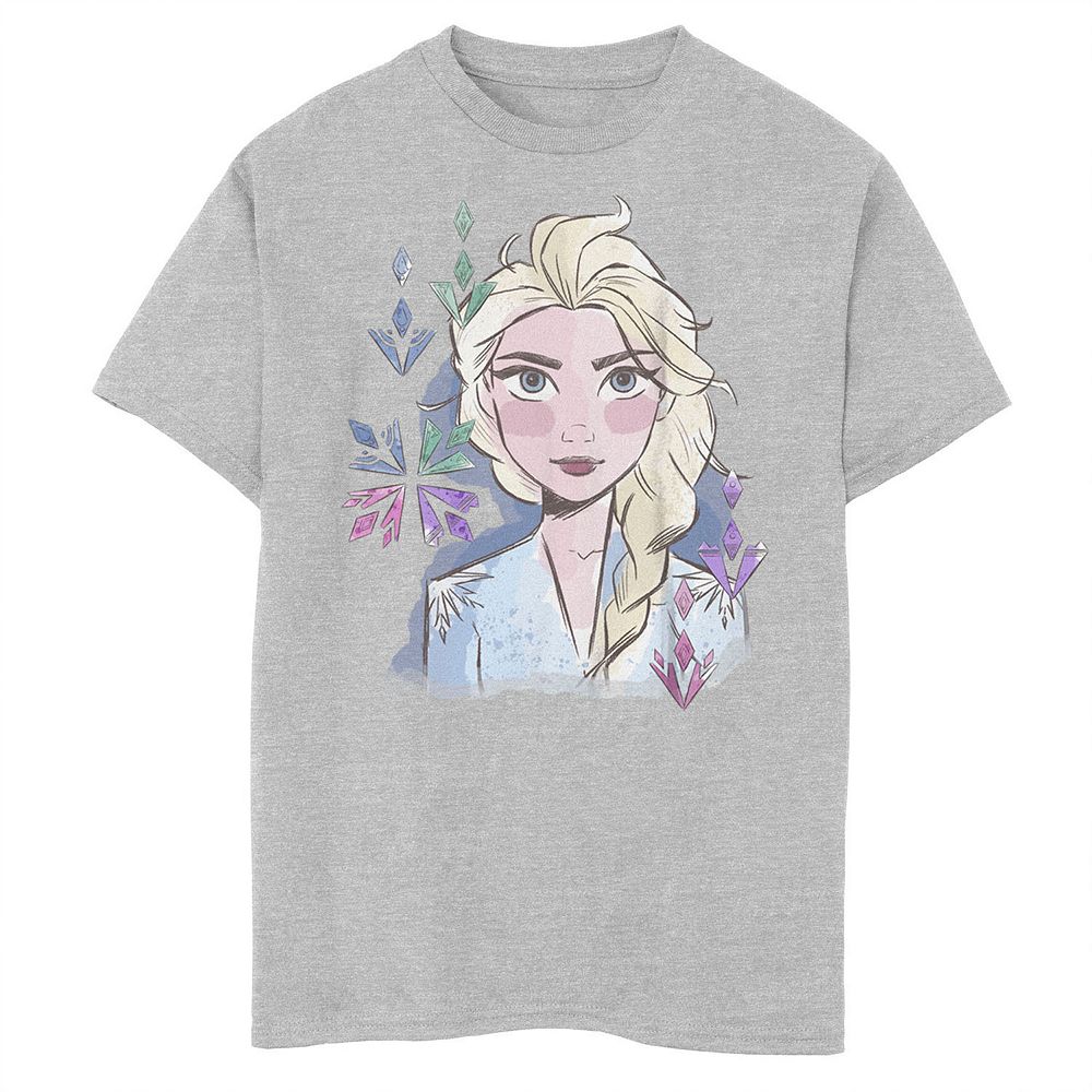 Disney's Frozen Elsa Boys 8-20 Face Watercolor Graphic Tee