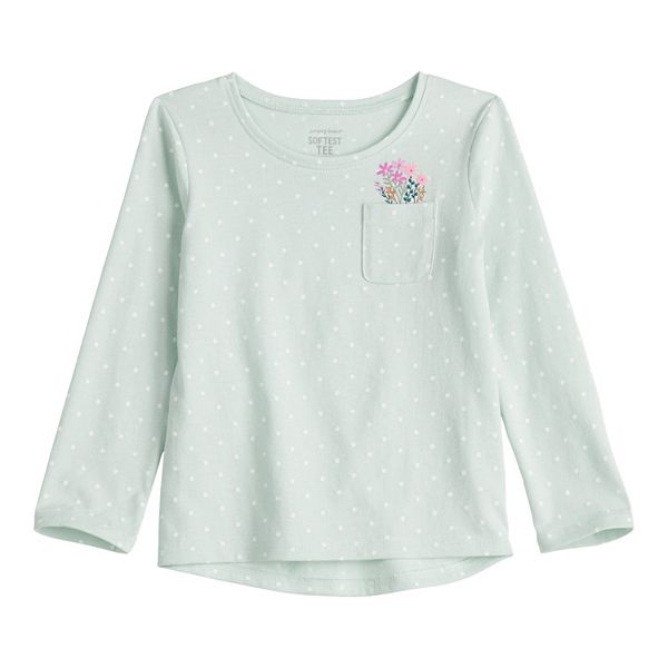 Toddler Girl Jumping Beans® Long Sleeve High Low Pocket Tee