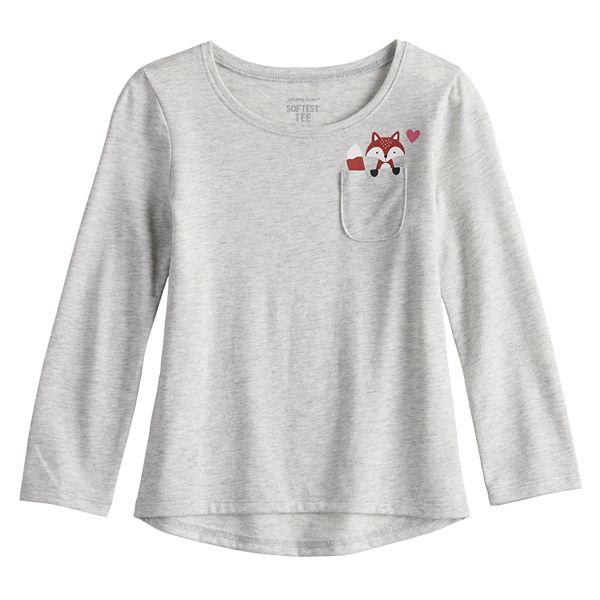 Toddler Girl Jumping Beans® Long Sleeve High Low Pocket Tee