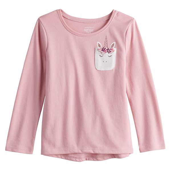 Toddler Girl Jumping Beans® Long Sleeve High Low Pocket Tee