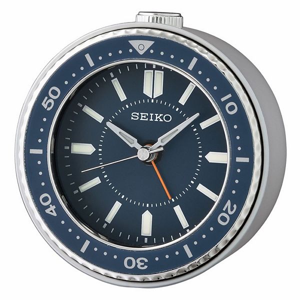Seiko Mai Navy Blue Alarm Clock Table Decor
