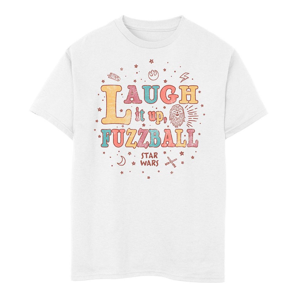 Boys 6-20 Star Wars "Laugh It Up Fuzzball" Retro Tee