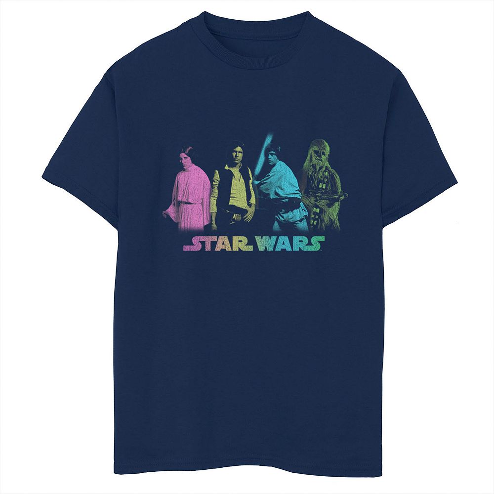 Boys 8-20 Star Wars Neon Gang Poster Tee