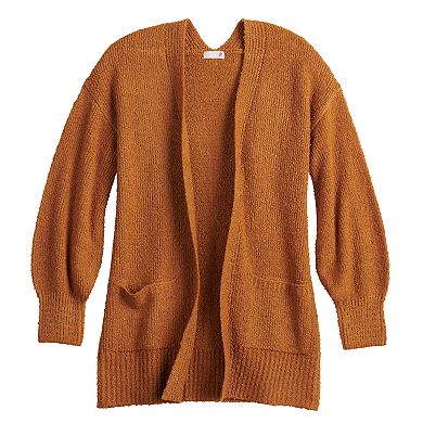 Juniors' SO Balloon Sleeve Cardigan