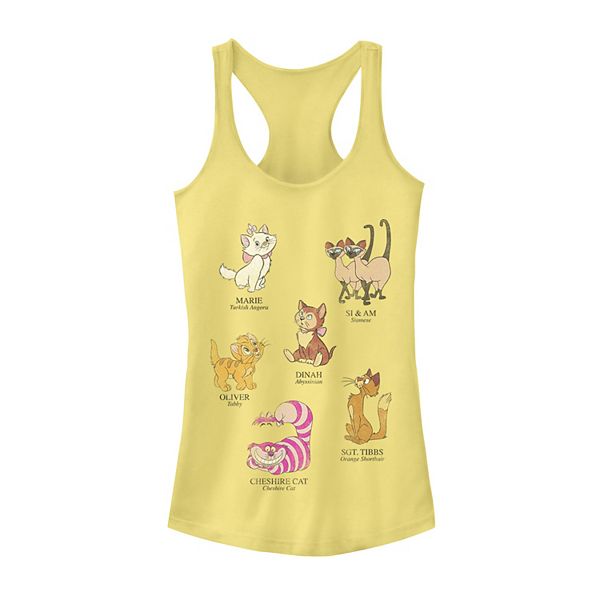 Disney's Mickey And Friends Cat Names And Breeds Tank Top