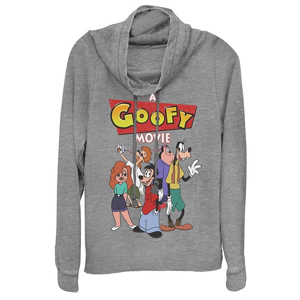 Disney's A Goofy Movie Group Shot Logo Cowl Neck Pullover