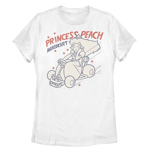 Juniors' Nintendo Mario Kart Princess Peach Racing Graphic Tee