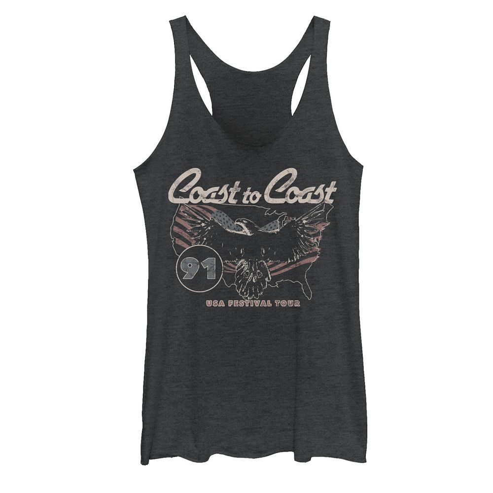 Juniors' Fifth Sun "Coast To Coast" USA Festival Tour Poster Tank Top
