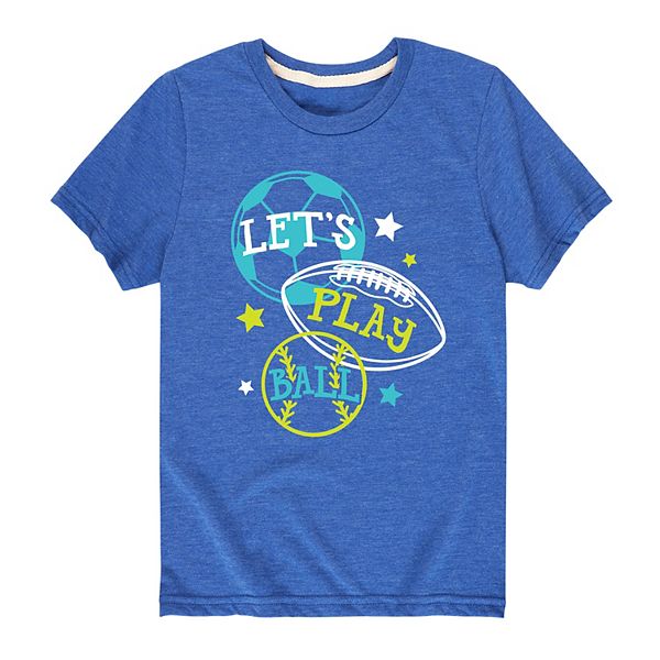 Boys 8-20 Lets Play Ball Tee