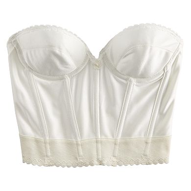 Carnival Satin Low Plunge Longline Bra 203