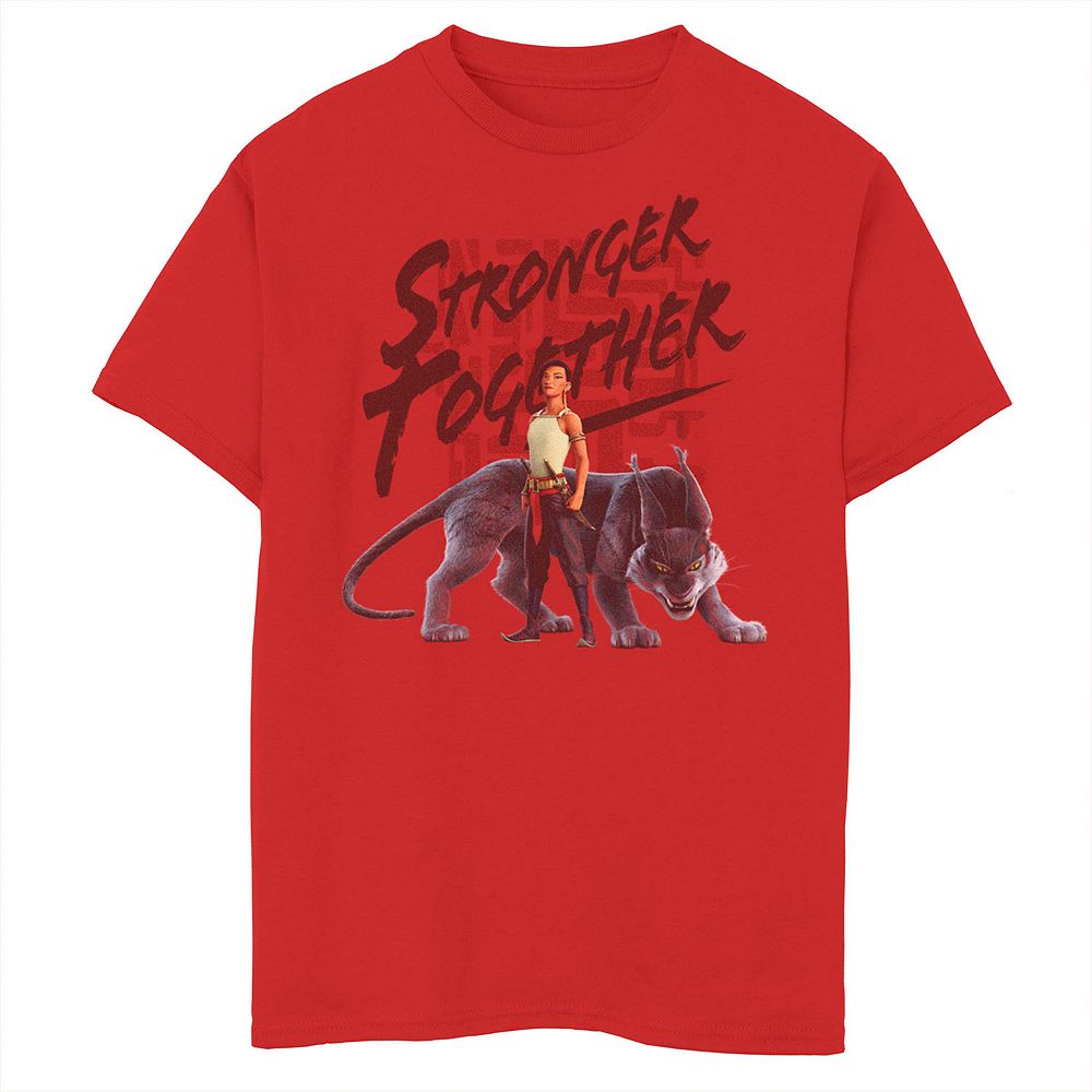 Disney's Raya And The Last Dragon Boys 8-20 Stronger Together Portrait Tee