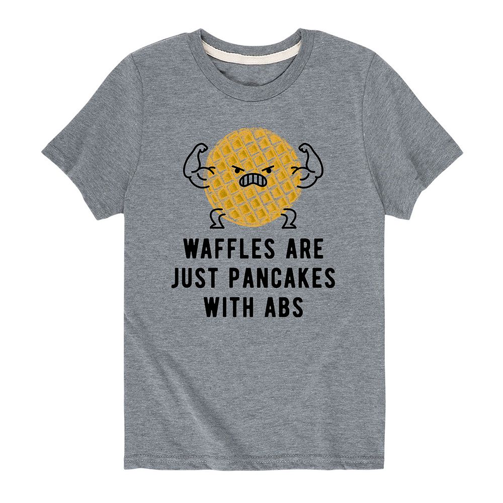 Boys 8-20 Waffles Pancakes With Abs Tee