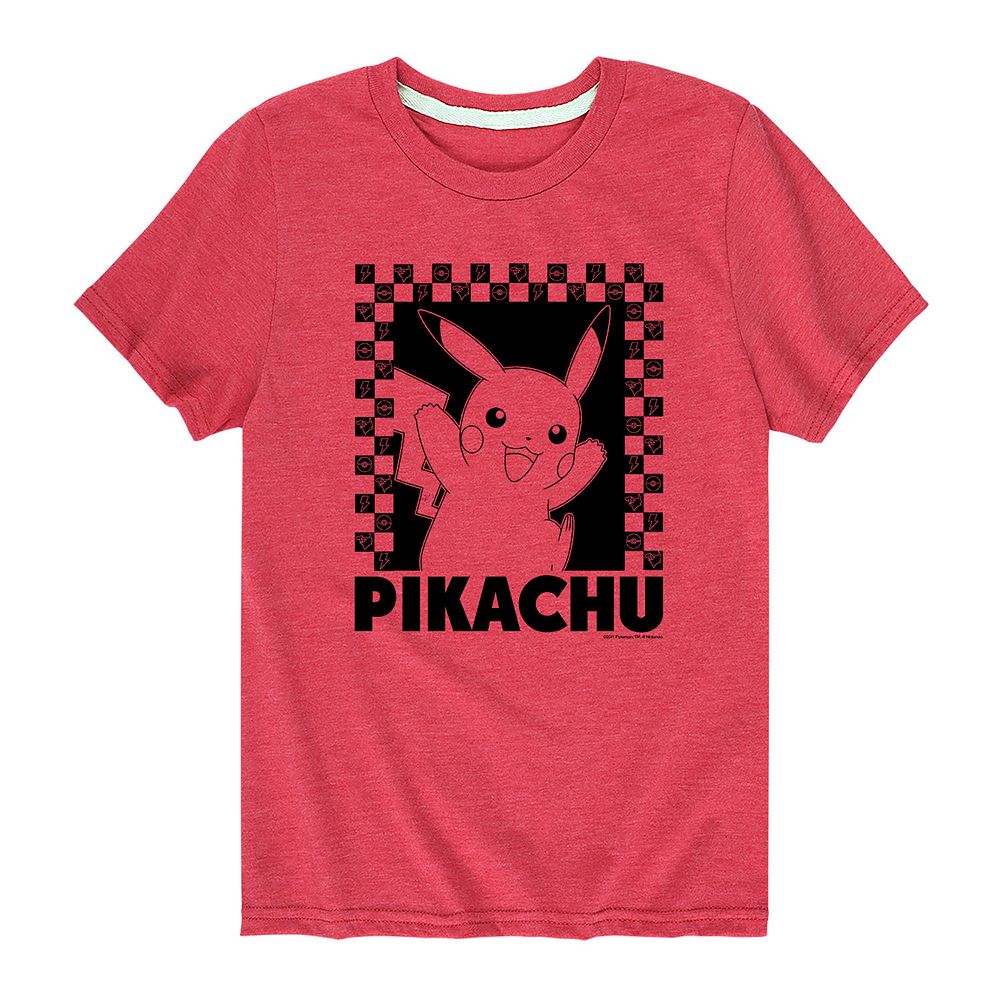 Boys 8-20 Pokémon Pikachu Checkered Tee