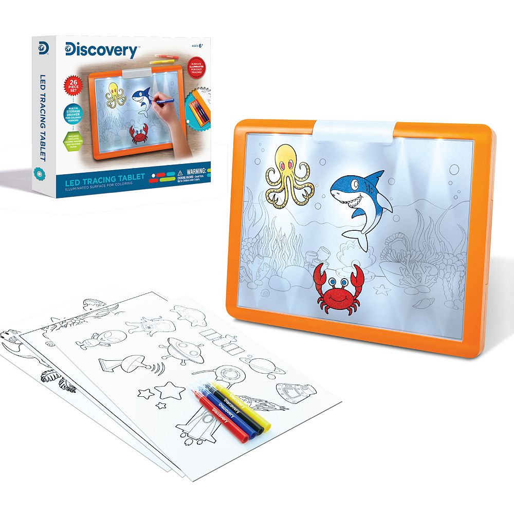 Discovery 34-Piece LED Illuminated Tracing Tablet Set