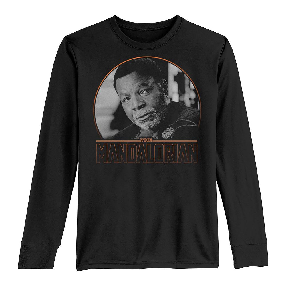 Boys 8-20 Star Wars The Mandalorian Greef Karga Portrait Logo Tee