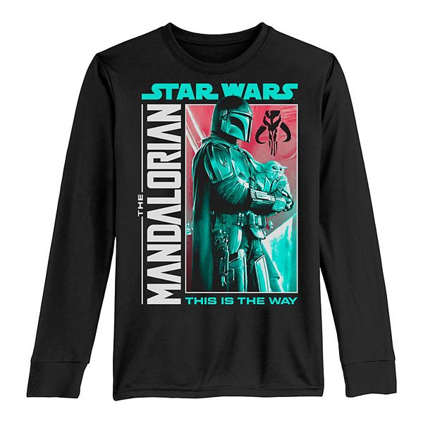 Boys 8-20 Star Wars The Mandalorian & The Child AKA Baby Yoda Poster Tee