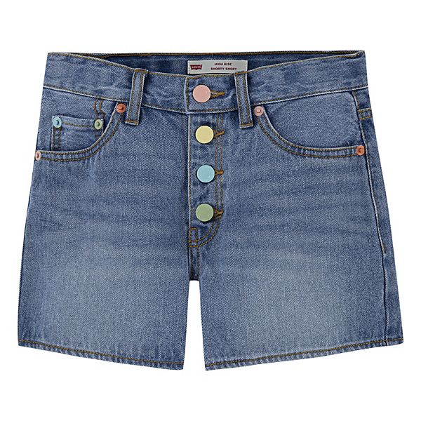 Girls 7-16 Levi's® High Rise Button Front Shorts