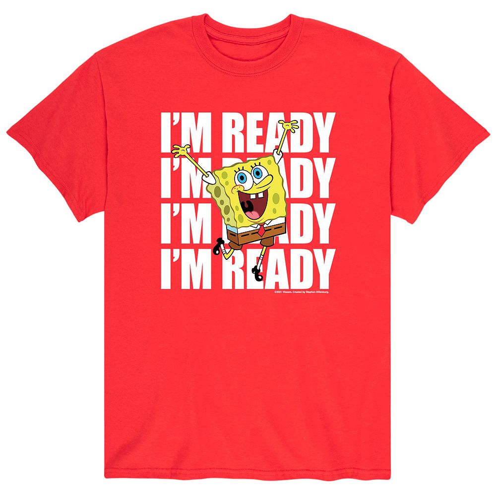 Men's SpongeBob Im Ready Tee