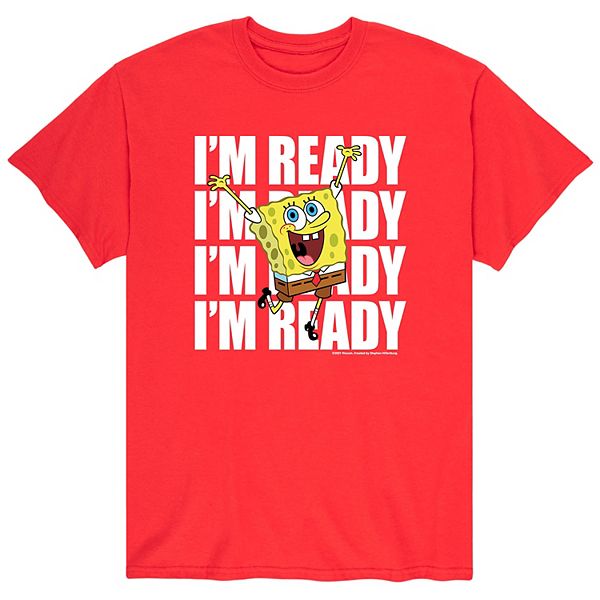 Men's SpongeBob Im Ready Tee