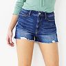 Juniors' SO® Super High Rise Curvy Shortie Shorts