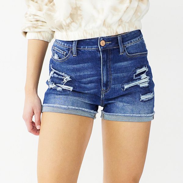 Juniors' SO® Super High Rise Curvy Shortie Shorts