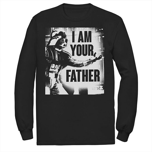 Men's Star Wars Darth Vader Your Father Dad Spray Paint Tee