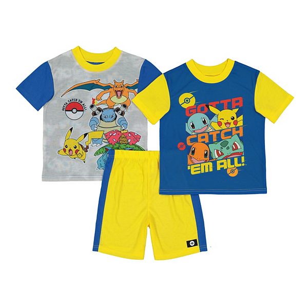 Boys 6-12 Pokemon Pikachu Tops & Shorts Pajama Set