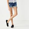 Girls 7-20 SO® Favorite Raw Hem Denim Shortie Shorts in Regular & Plus Size