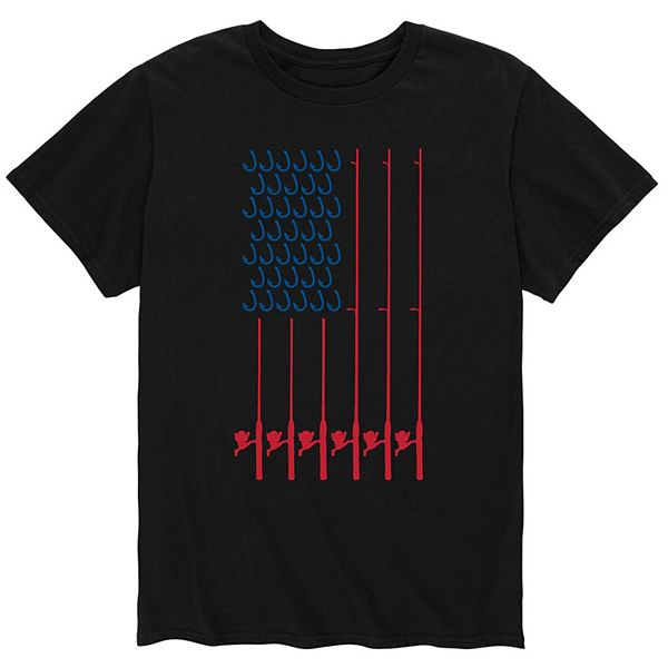 Men's Fishing Pole Flag Tee