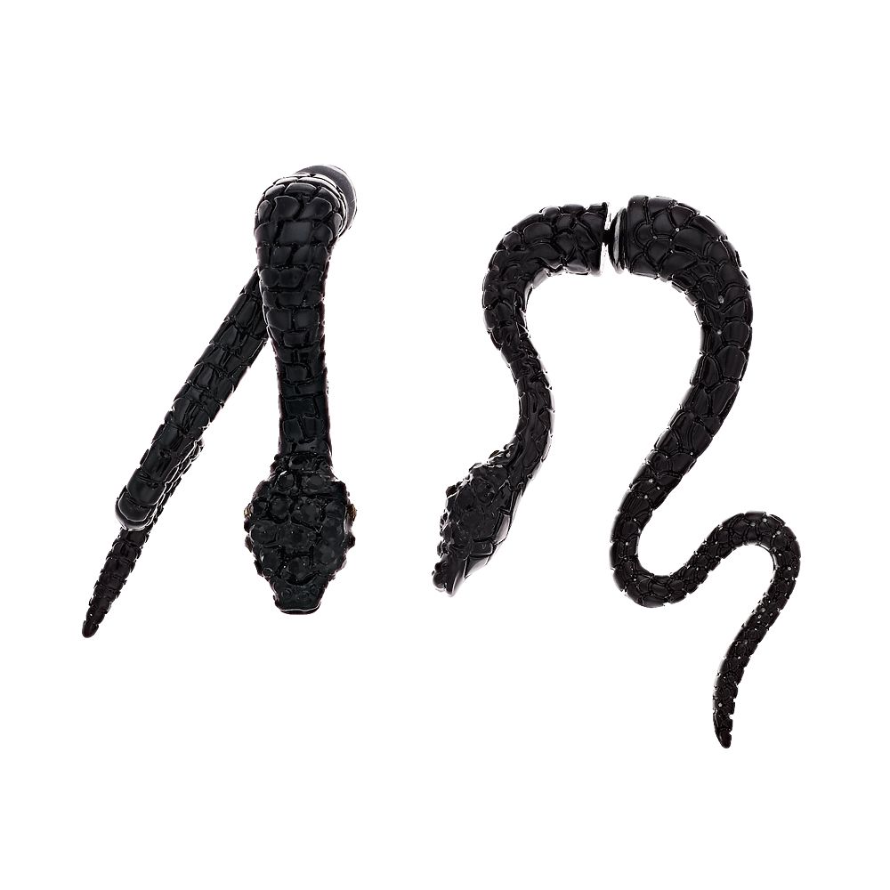 Black snake earrings store