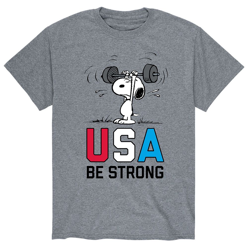 Men's Peanuts Snoopy "USA Be Strong" Tee