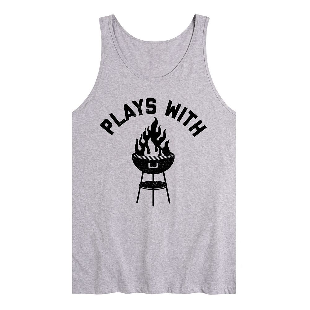 Men's Plays With BBQ Fire Tank Top