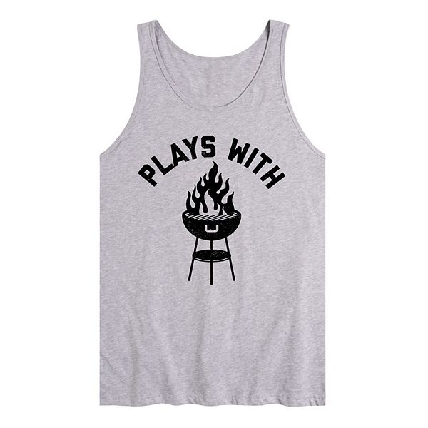 Men's Plays With BBQ Fire Tank Top