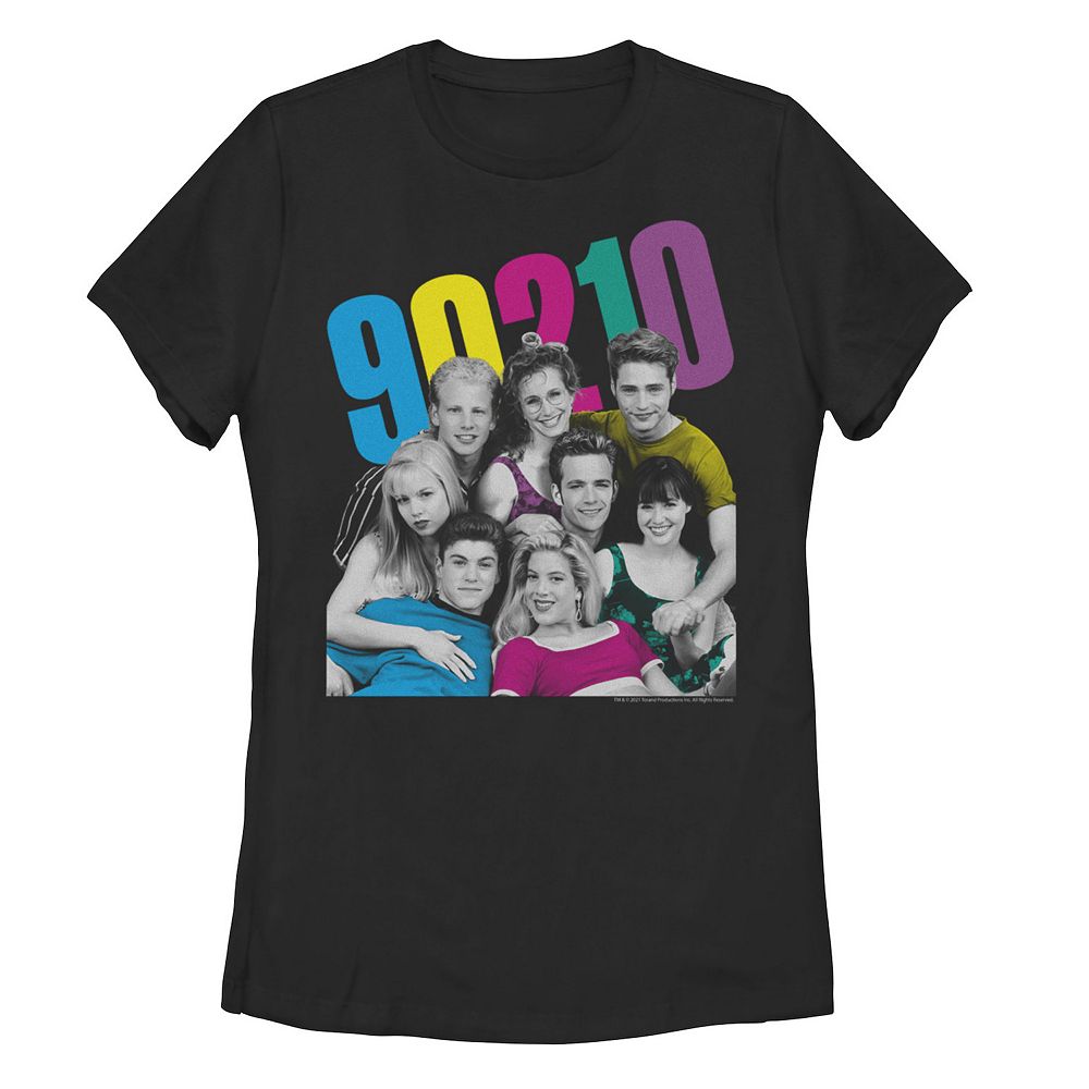 Juniors' Beverly Hills 90210 Color Pop Graphic Tee