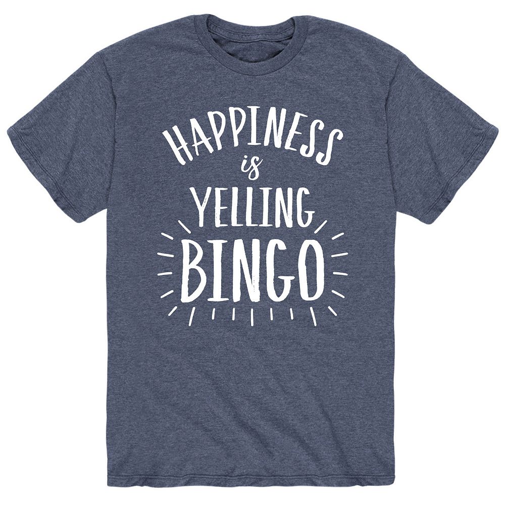 Men's Happiness Is Yelling Bingo Tee