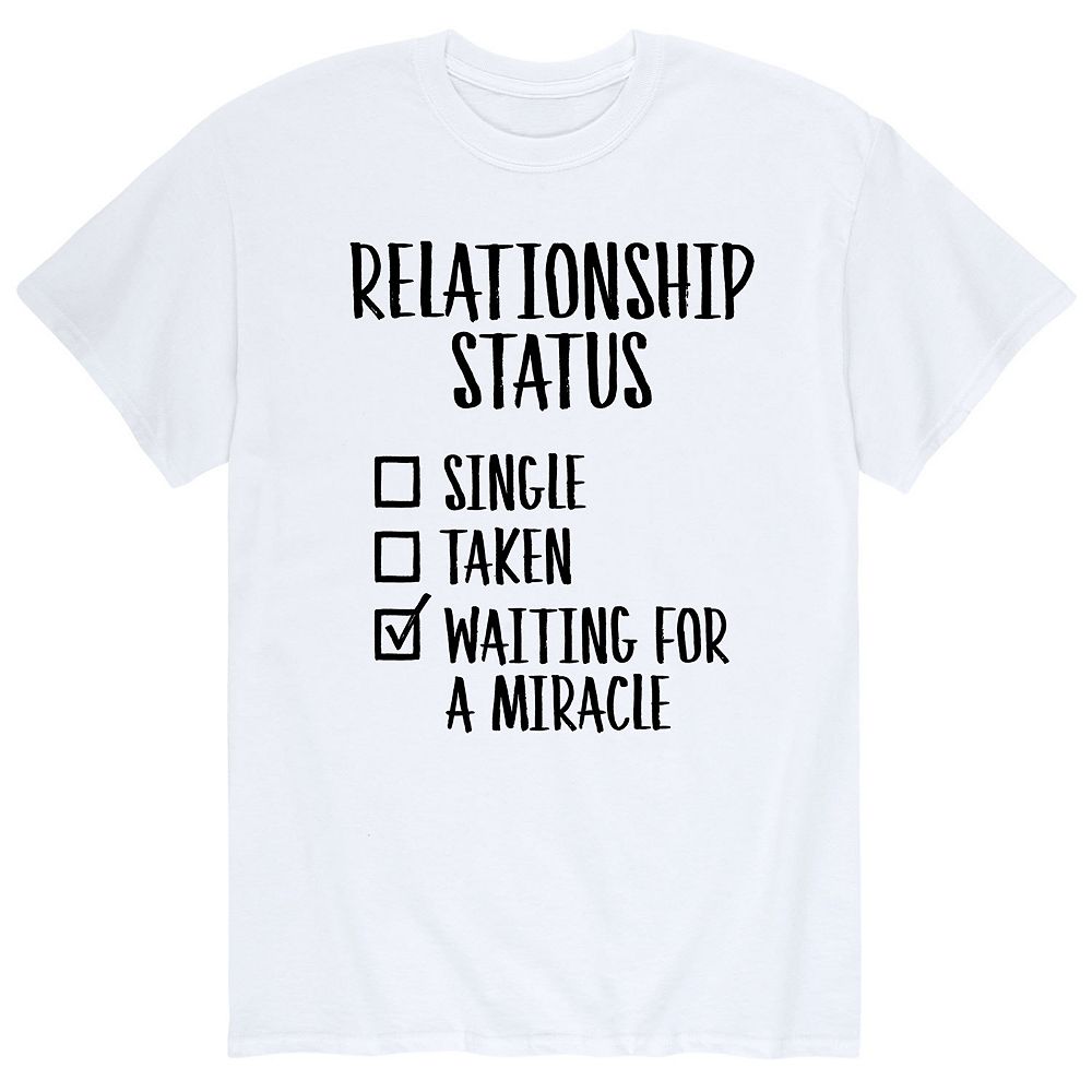 Men's Relationship Status Checklist Tee