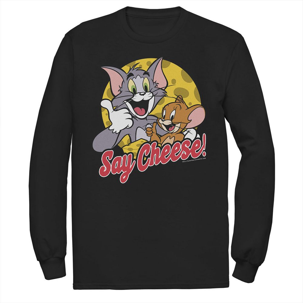 Men's Tom And Jerry Say Cheese Portrait Tee