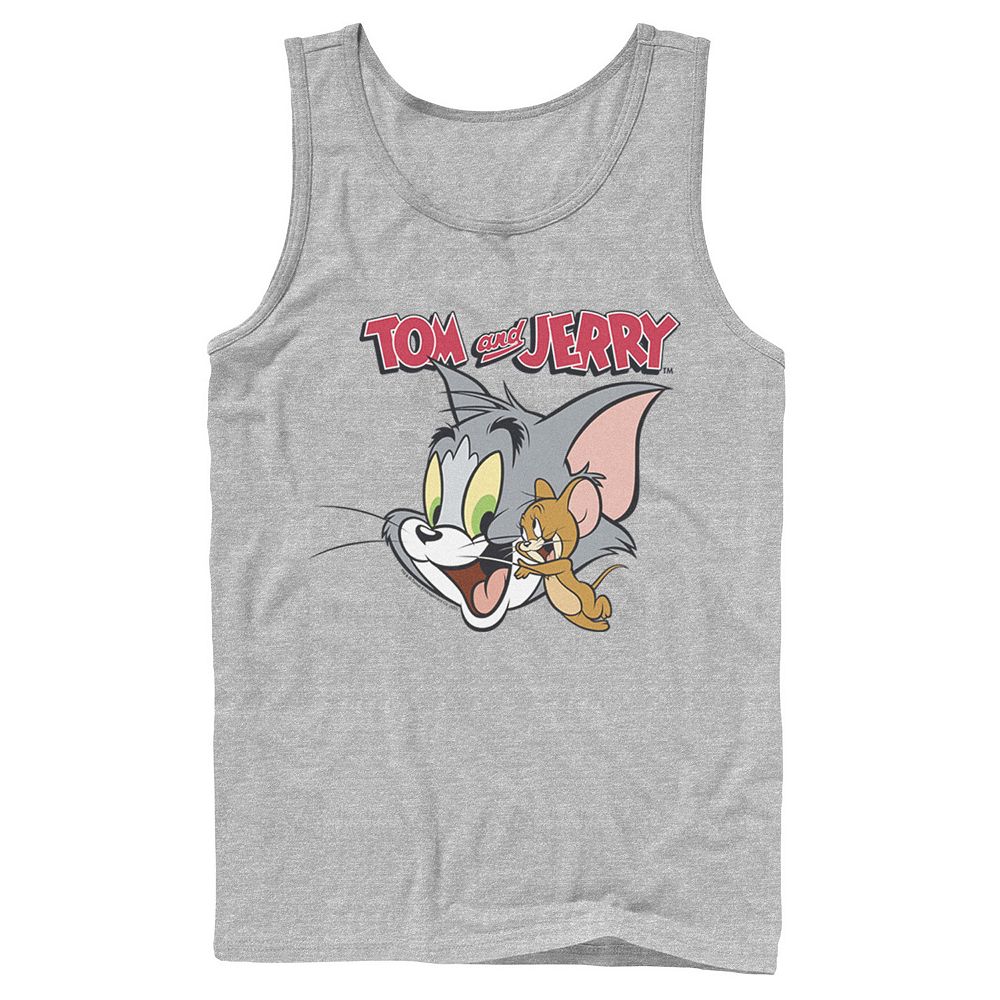 Men's Tom And Jerry Simple Portrait Logo Tank Top